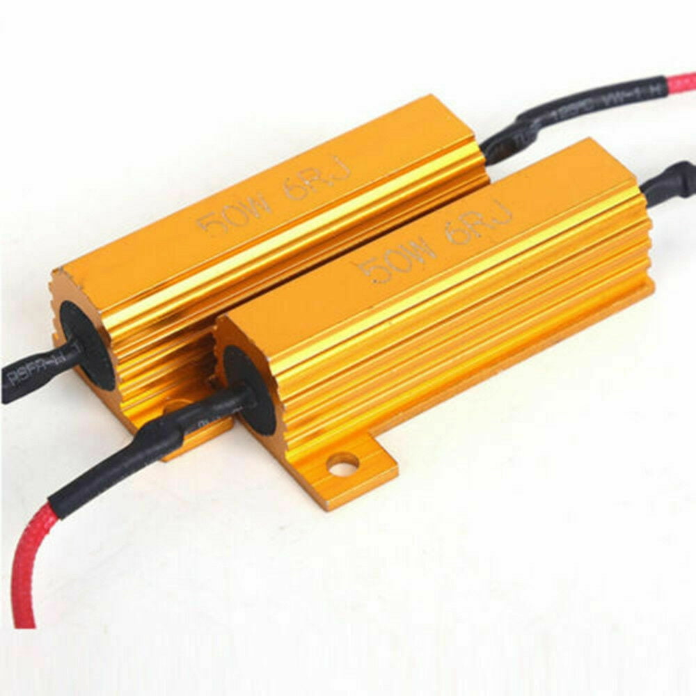 2 x 7443 7444 Load Resistor Fix Hyper Flash For Switchback LED Turn ...