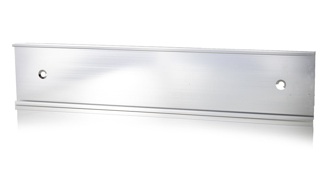 2" x 8" Aluminum Office Wall / Door Nameplate Sign Holder (Silver ...