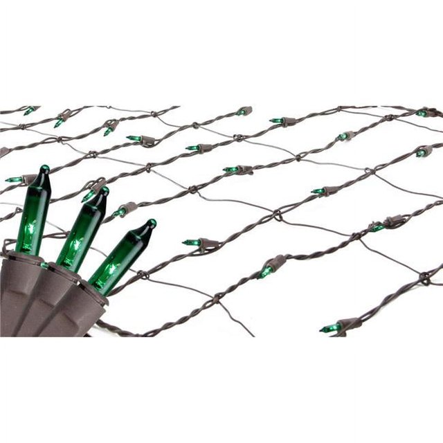 2 x 8 ft. Green Mini Net Style Tree Trunk Wrap Brown Wire Christmas ...