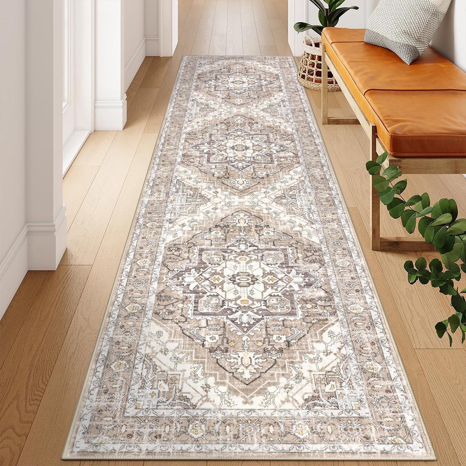 2 x 8 ft Washable Hallway Runner Rugs, Non-Slip Soft Kitchen Rug Runner ...
