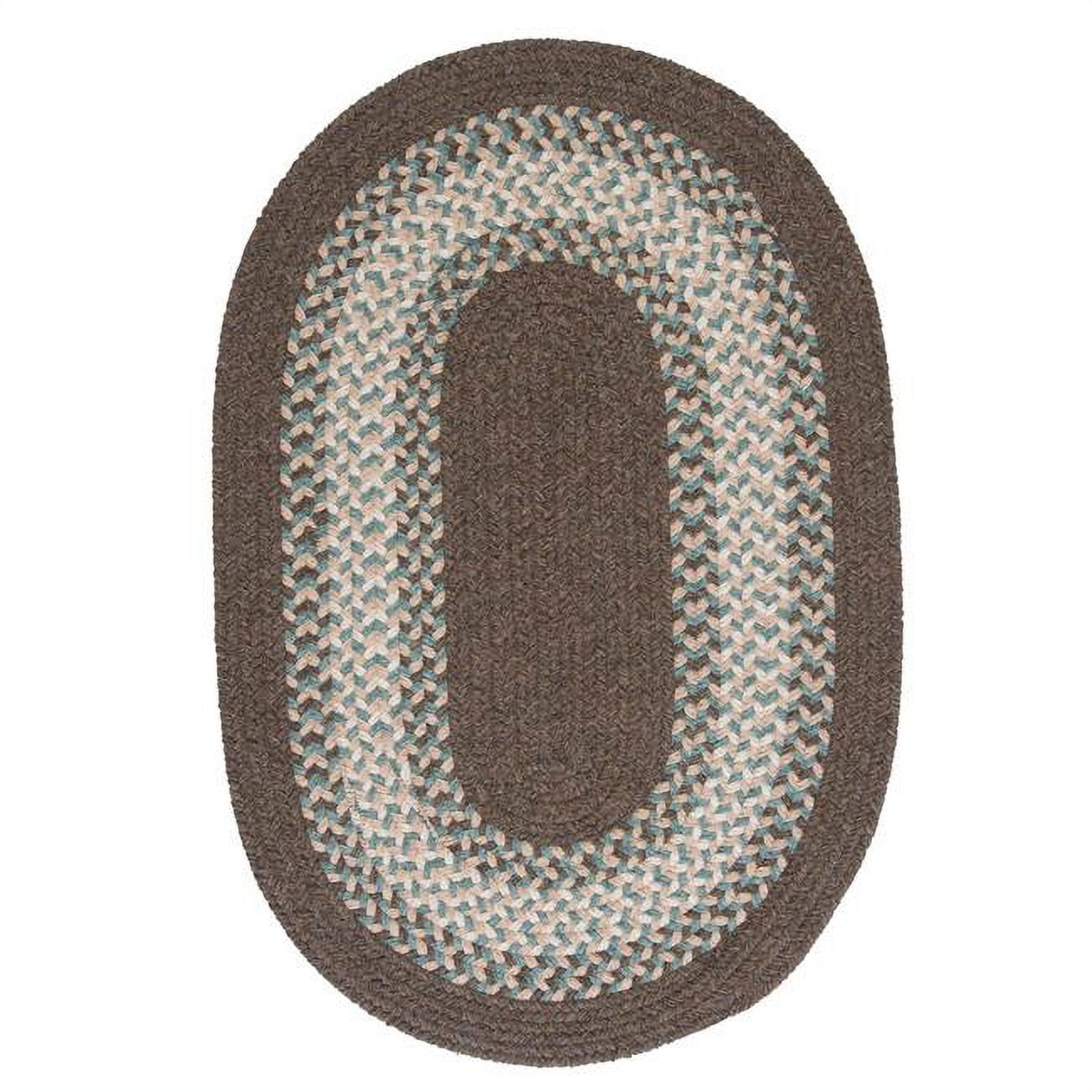 2 x 9 ft. North Ridge Wool-Blend Braided Rug, Bark - Walmart.com