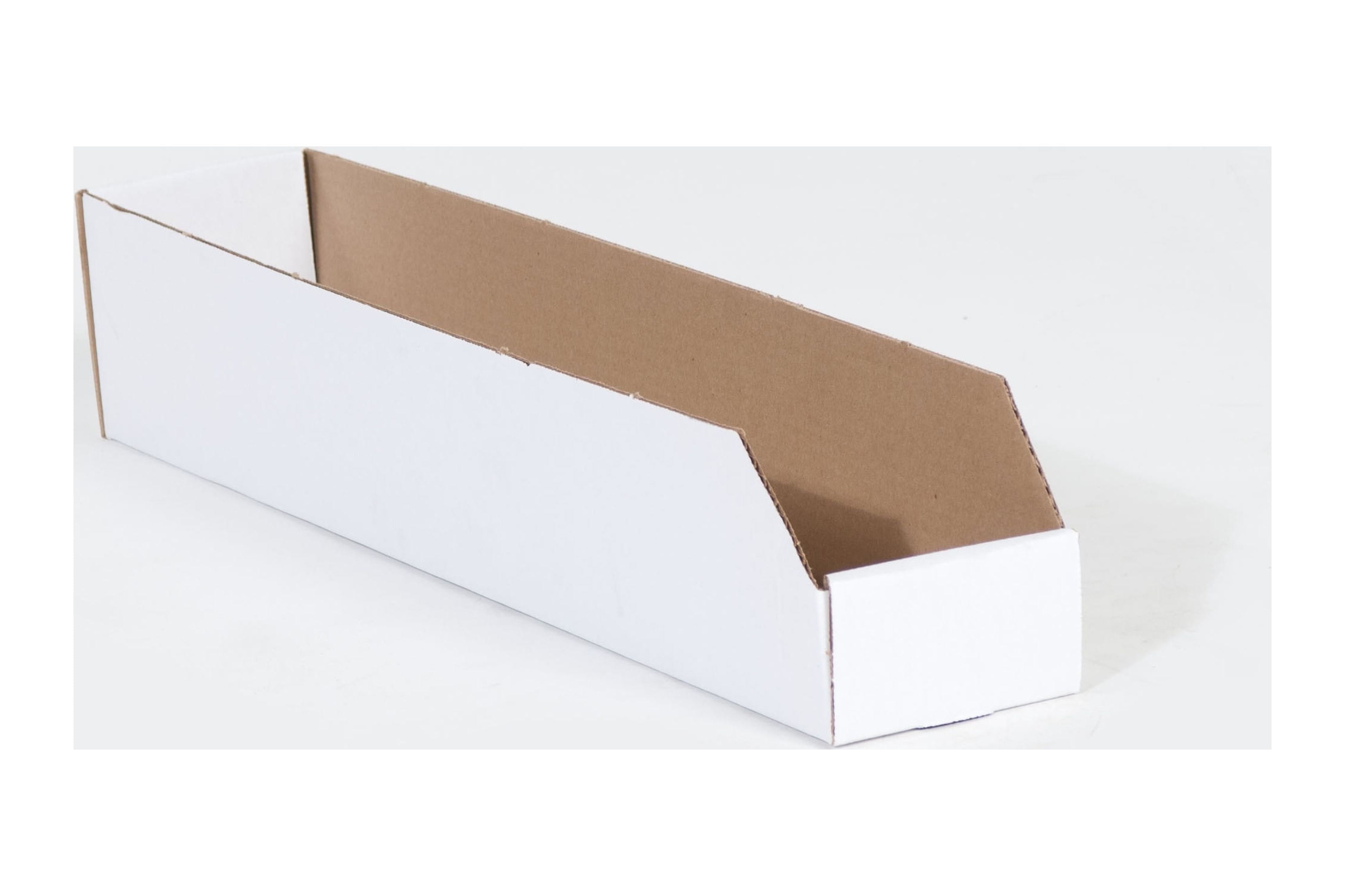 2 x 9 x 4 1/2" Open Top Bin Box 25 Pack White - Walmart.com