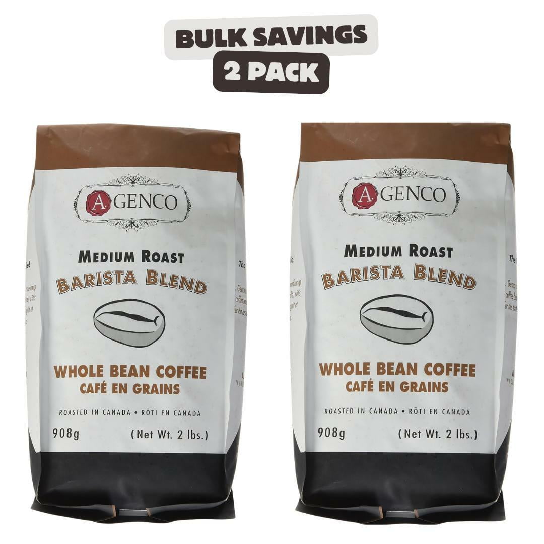2 x A.Genco Importing Whole Bean Barista Blend Espresso Coffee, Italian ...