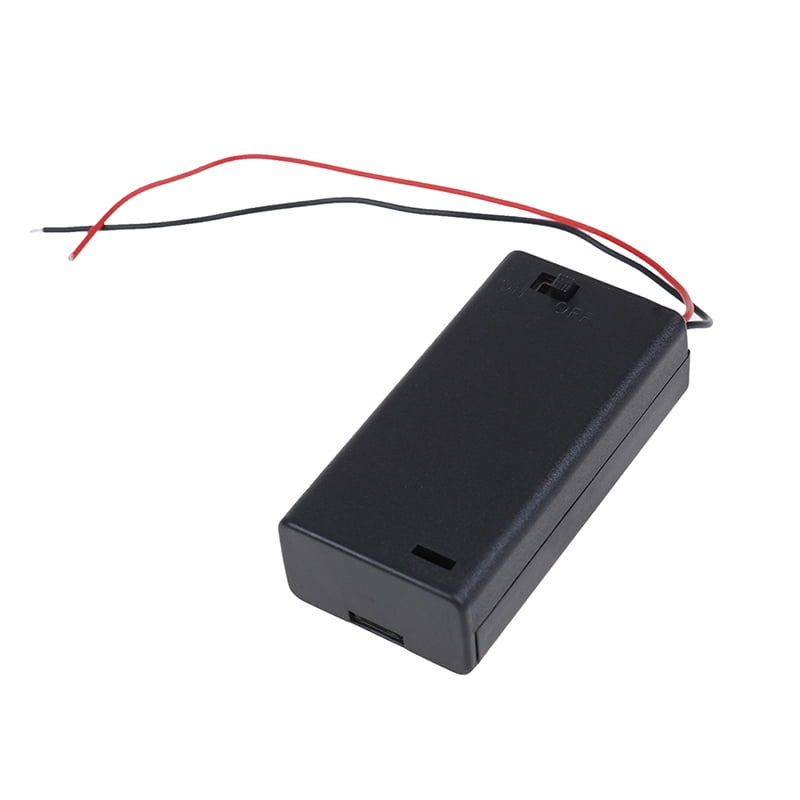2 x AA 3V battery holder connector storage case box ON/OFF switch with ...