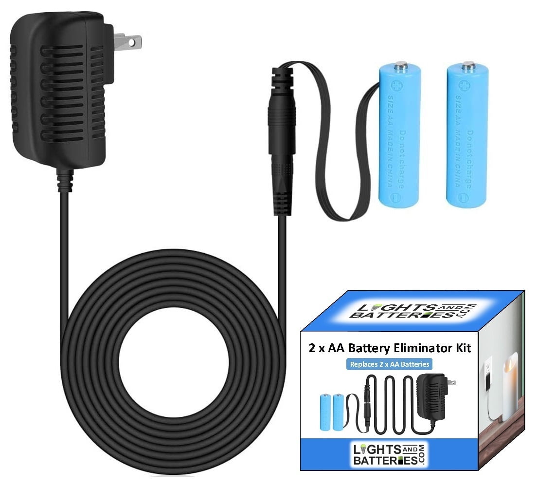 Walmart 2 x AA Battery Eliminator Kit for LED Candles, Devices ...