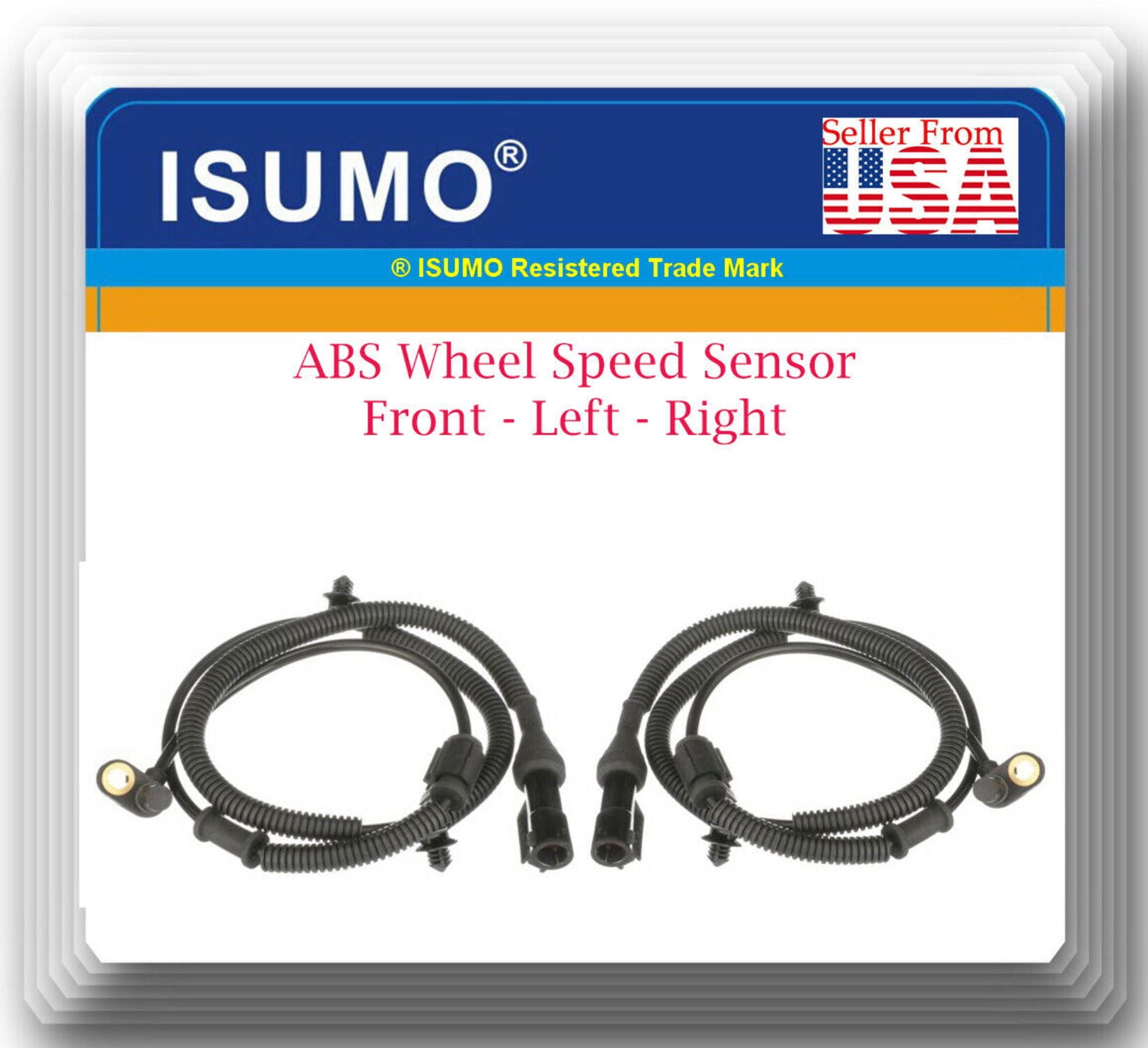 2 x ABS Wheel Speed Sensor Front-LR Fits Ford Expedition F150 Lincoln ...
