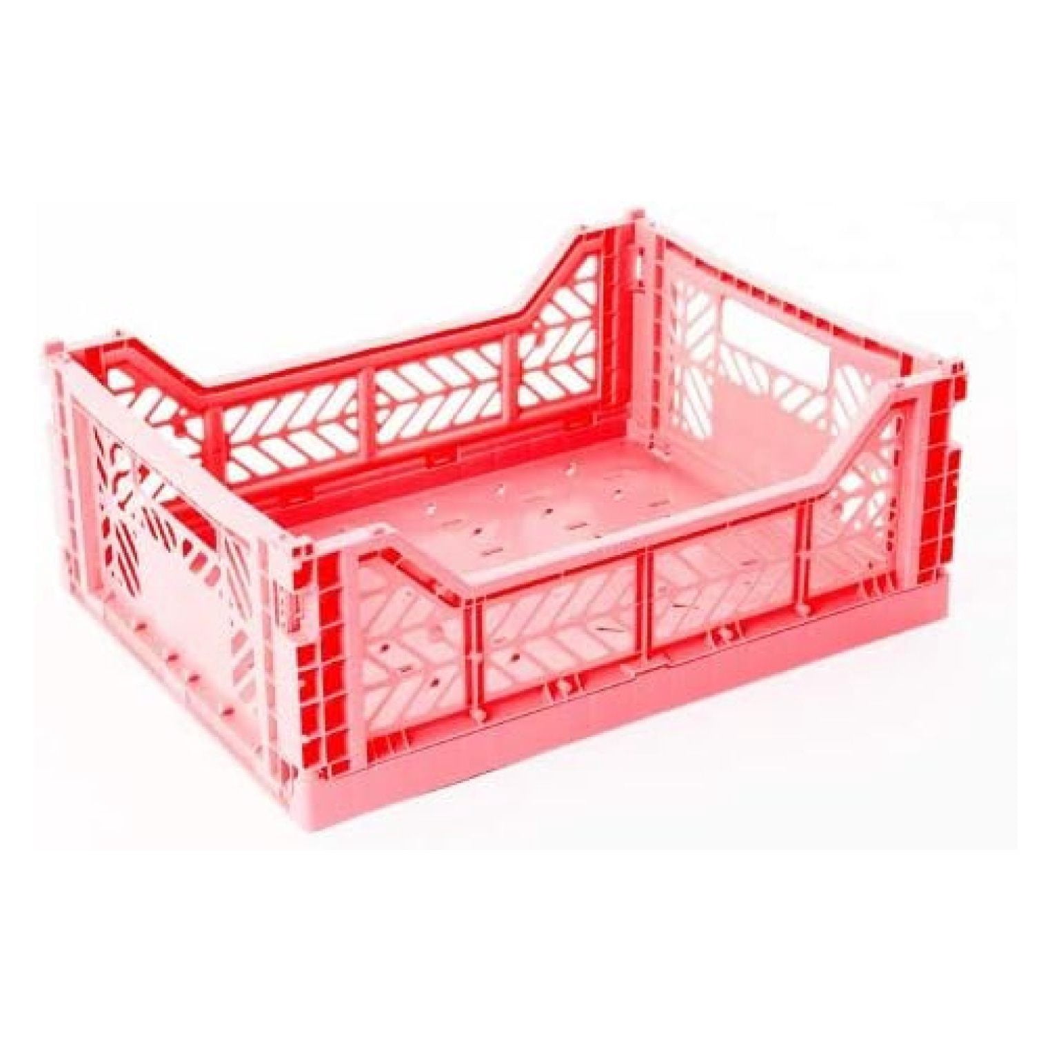 2 x AY-KASA - Midi-Box (Dark ) Collapsible Storage Bin Container Basket ...