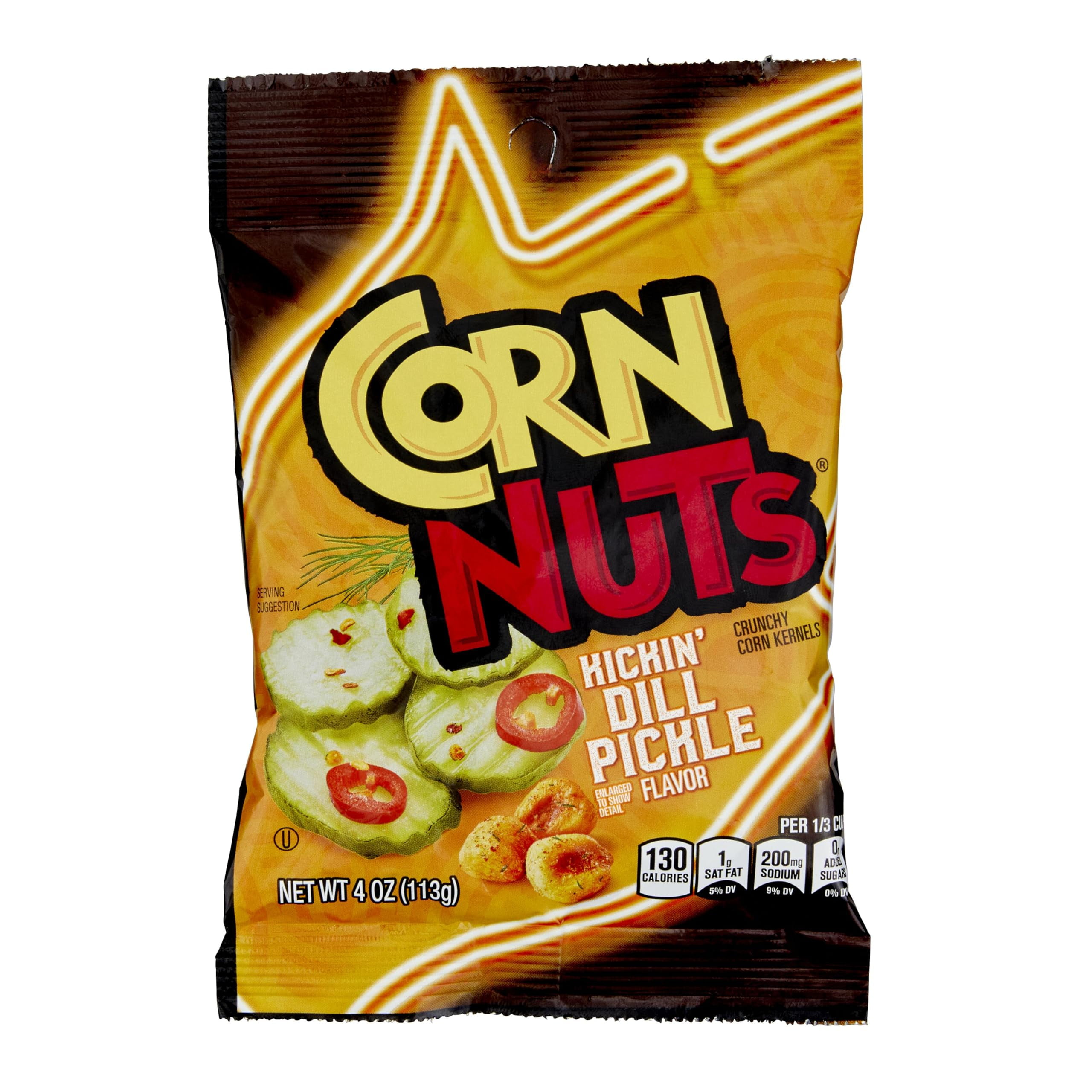 2 x - CORN NUTS Kickin' Dill Pickle Flavored Corn Kernels, Crunchy Corn ...