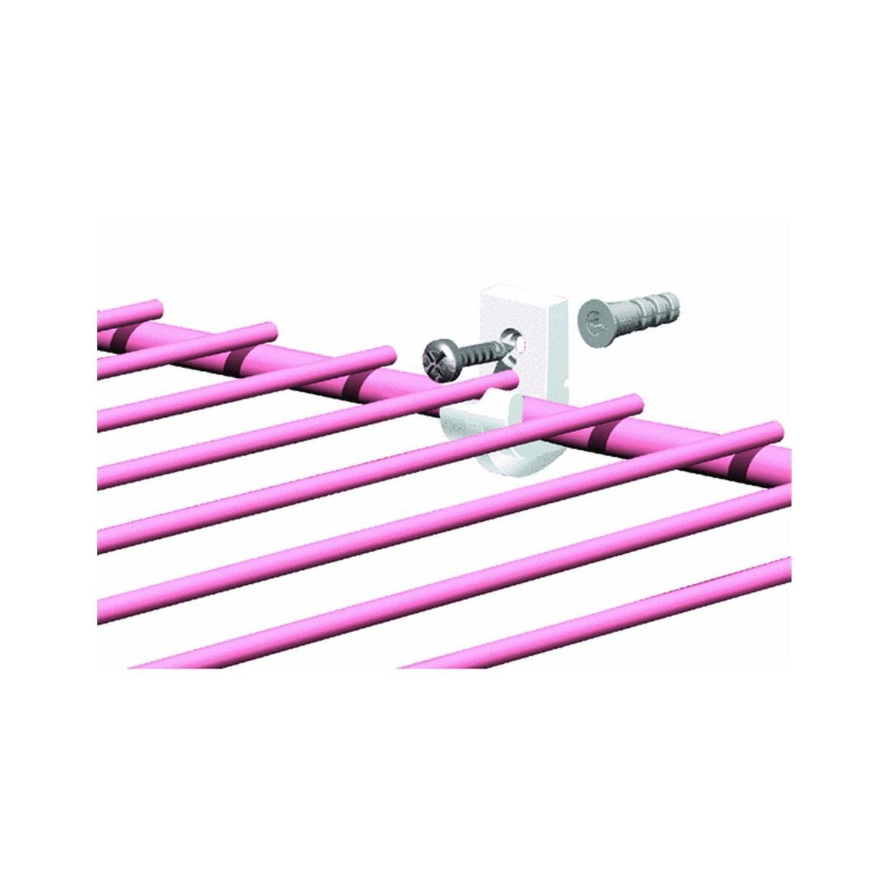 2 x Closetmaid #7546 12PK White Down/Wall Clip - Walmart.com