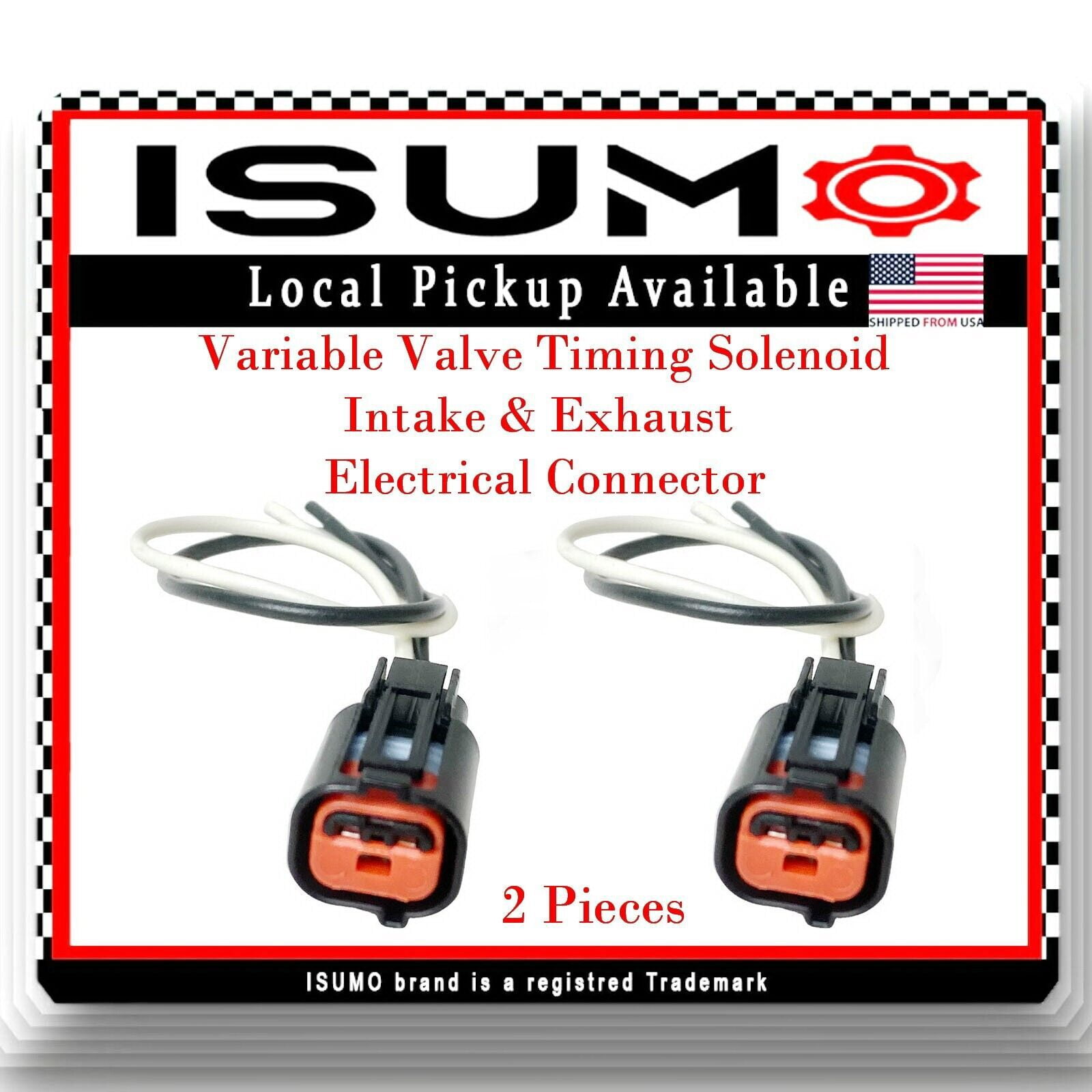 2 x Connector of VVT Variable Valve Timing Solenoid Fits Jaguar Land ...