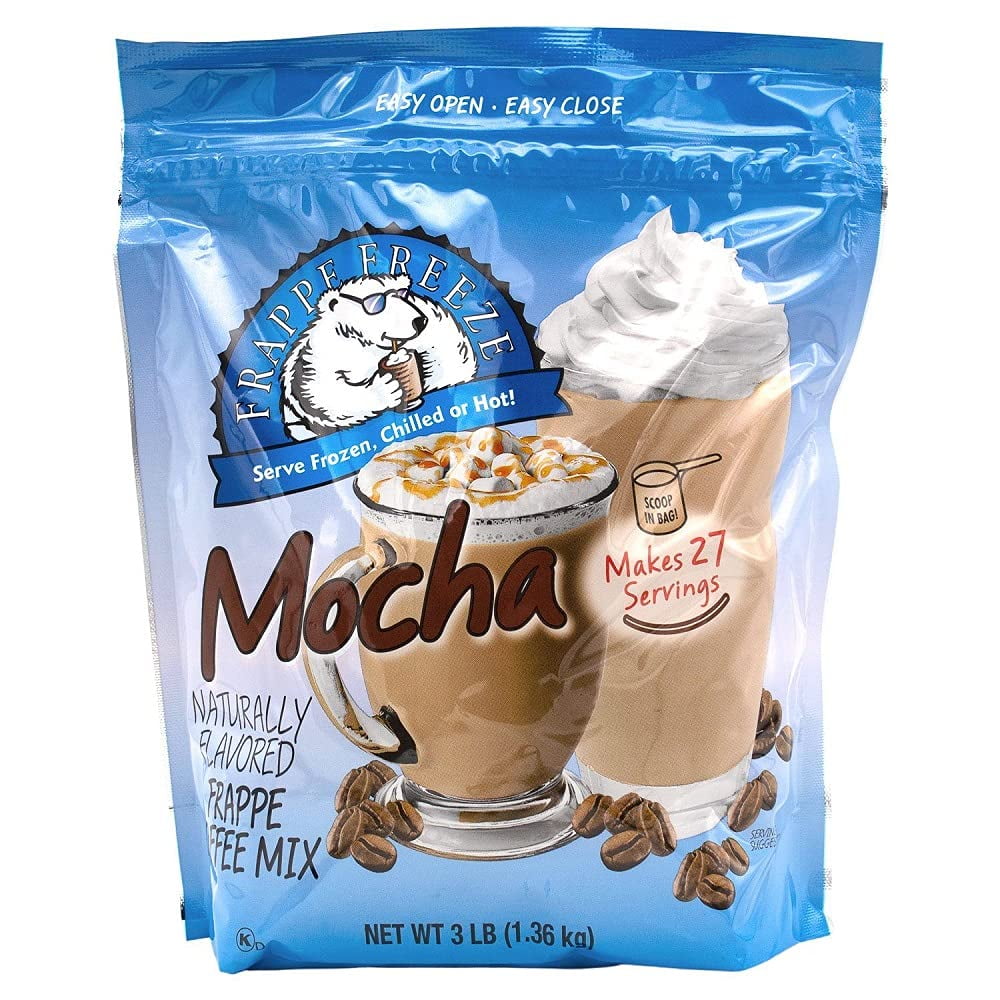 2 x - DaVinci Gourmet Frappe Freeze Frappe Coffee Mix, Mocha, 3 Lb Bag ...
