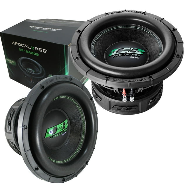 2 x Deaf Bonce Apocalypse DB-SA302 D1 12" 8000W Dual 1 Ohm Subwoofer ...