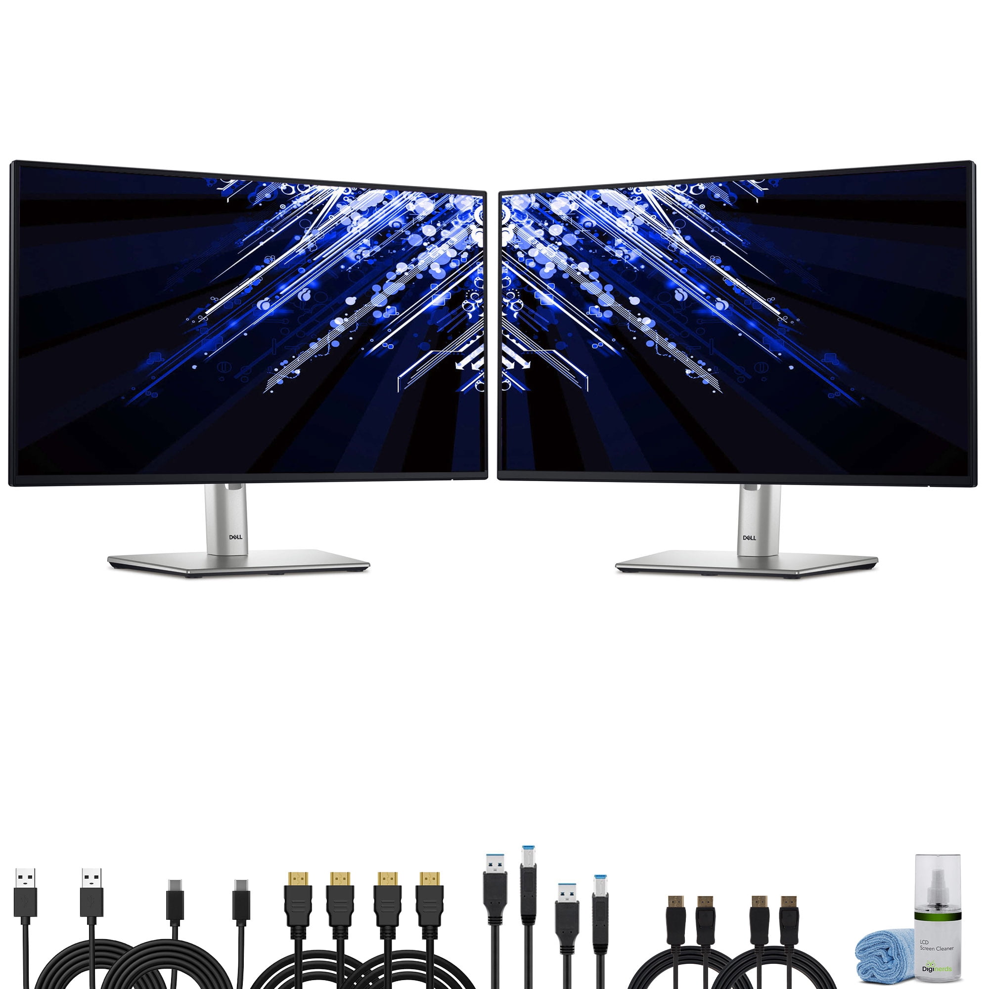 2 x Dell P2425H 24" Full HD, (1920 x 1080) Display, 16:9 IPS, LED ...
