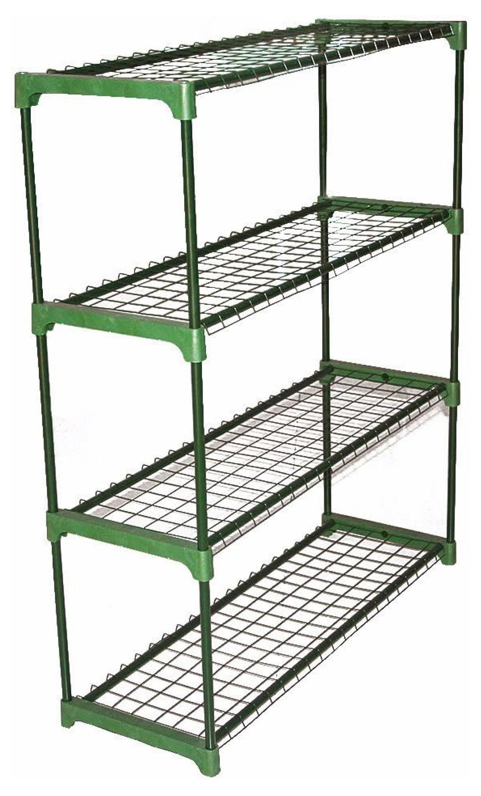 2 x Display Storage Racking for Garden Garage Greenhouse Staging Plant ...