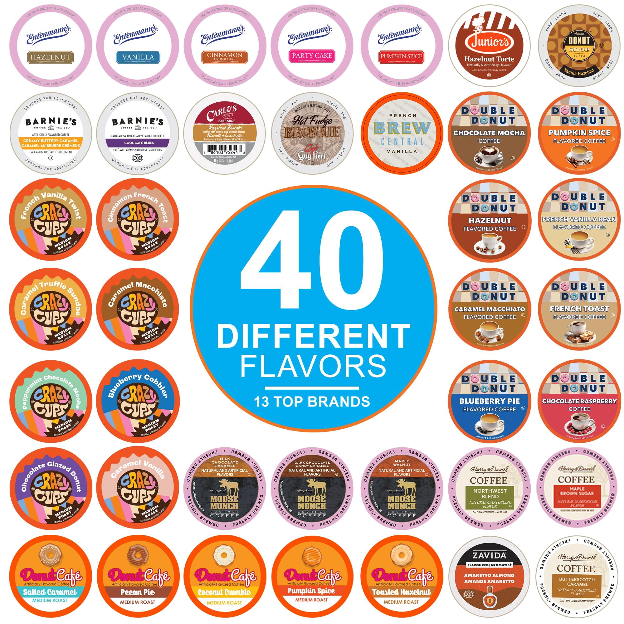 2 x - Flavored Coffee Pods Variety Pack for Keurig K Cups Brewers ...