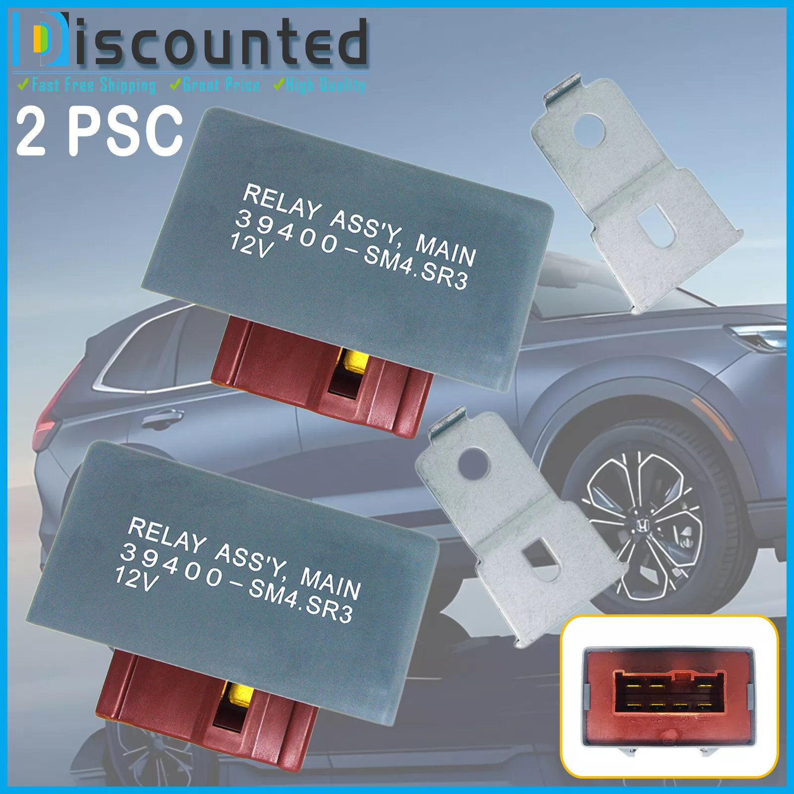 2 x Fuel Pump Main Relay for Acura Integra 94-2001 / Honda Civic-del ...