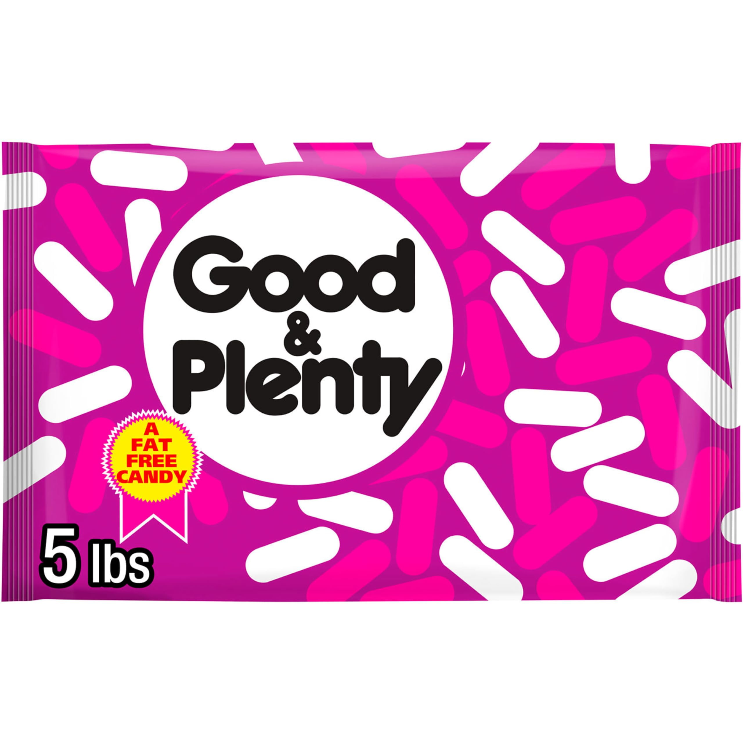 2 x - GOOD & PLENTY Licorice Fat Free, Candy Bulk Bag, 5 lbs - Walmart.com