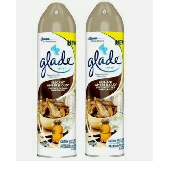 Glade Air Freshener Spray, Elegant Amber & Oud Scented Aerosol, 8oz 4 ...