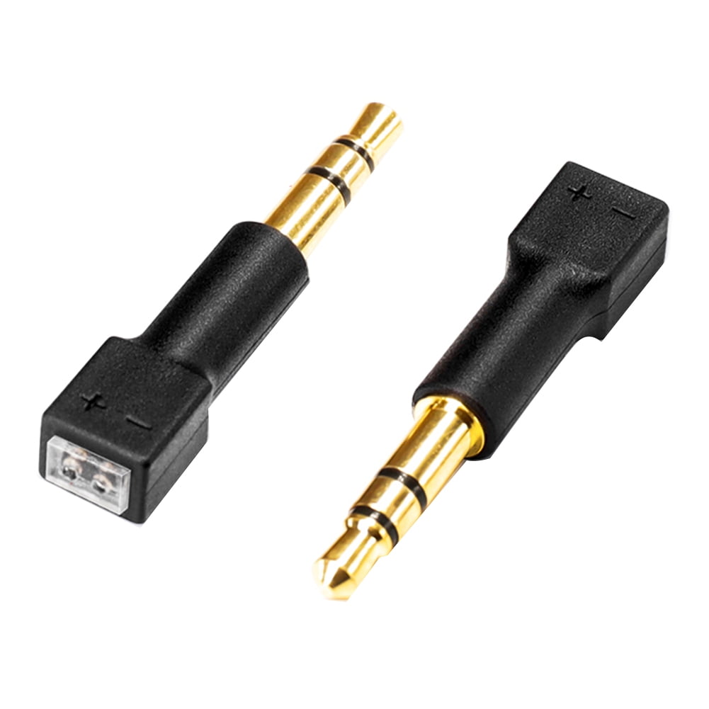 2 x Headphone Connector Adapter-Black - Walmart.com