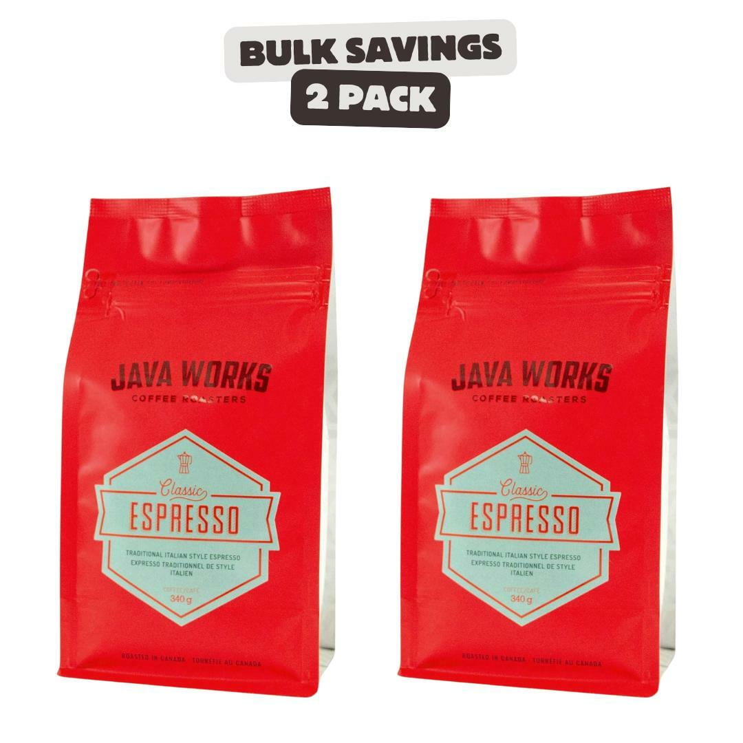 2 x Java Works Coffee - Classic Espresso, 340 Grams - Walmart.com