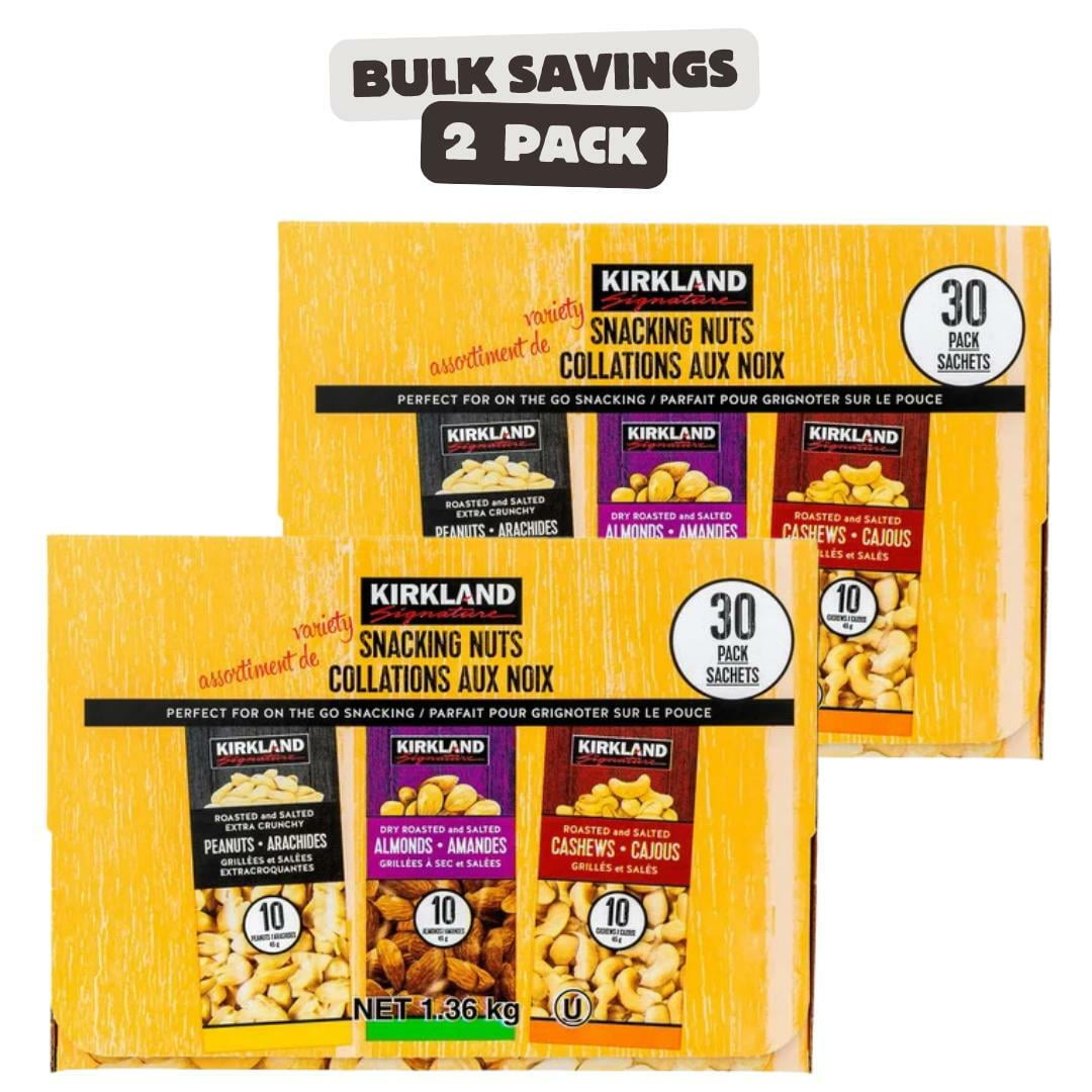 2 x K-S Snacking Nuts Variety Pack, 30 packs each - Walmart.com