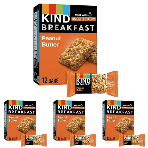 2 x - KIND Breakfast, Healthy Snack Bar, Peanut Butter, Gluten Free ...