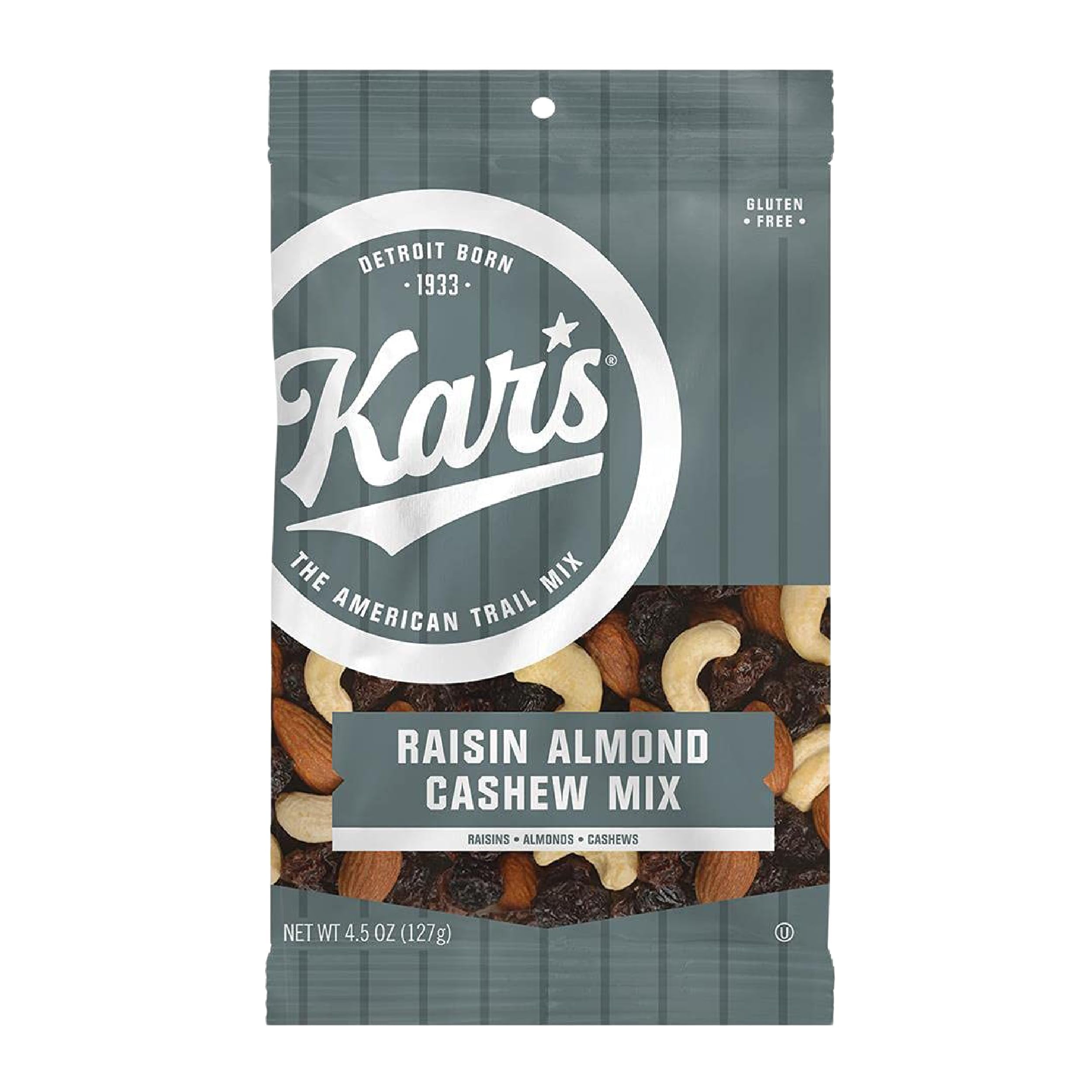 2 x - Kar’s Nuts Raisin Almond Cashew Mixed Nuts, 3 oz Individual Snack ...
