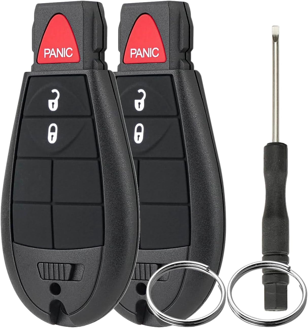 2 x Keyless Entry System Car Remote Keys for Dodge Challenger, Chrysler ...