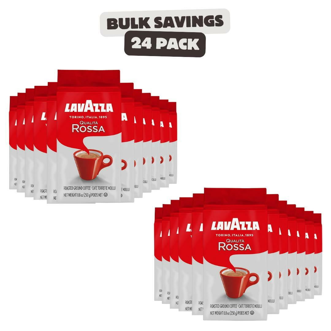 2 x Lavazza Qualita Rossa Ground Coffee Blend Bag, Espresso Medium ...
