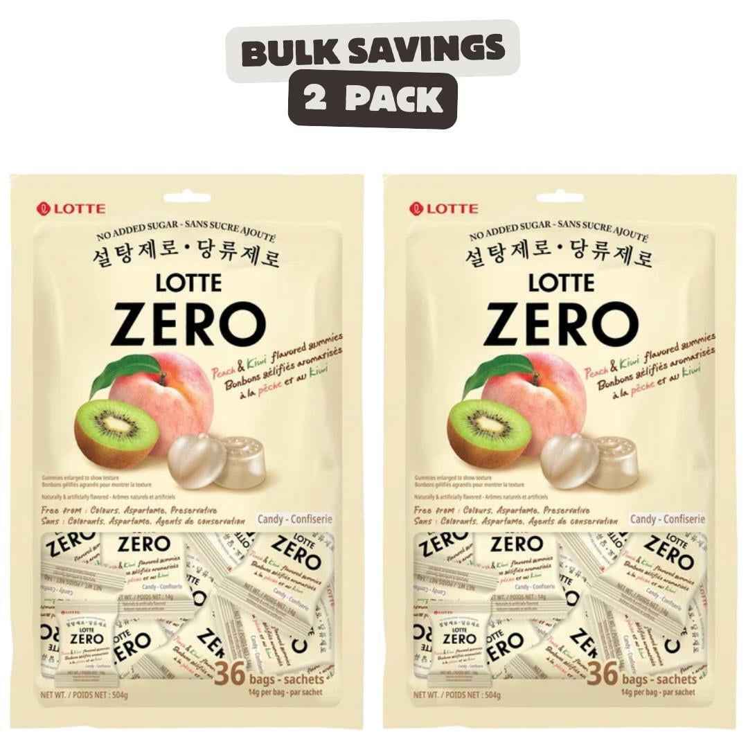 2 x Lotte Zero Sugar Peach & Kiwi Flavoured Gummies - Walmart.com