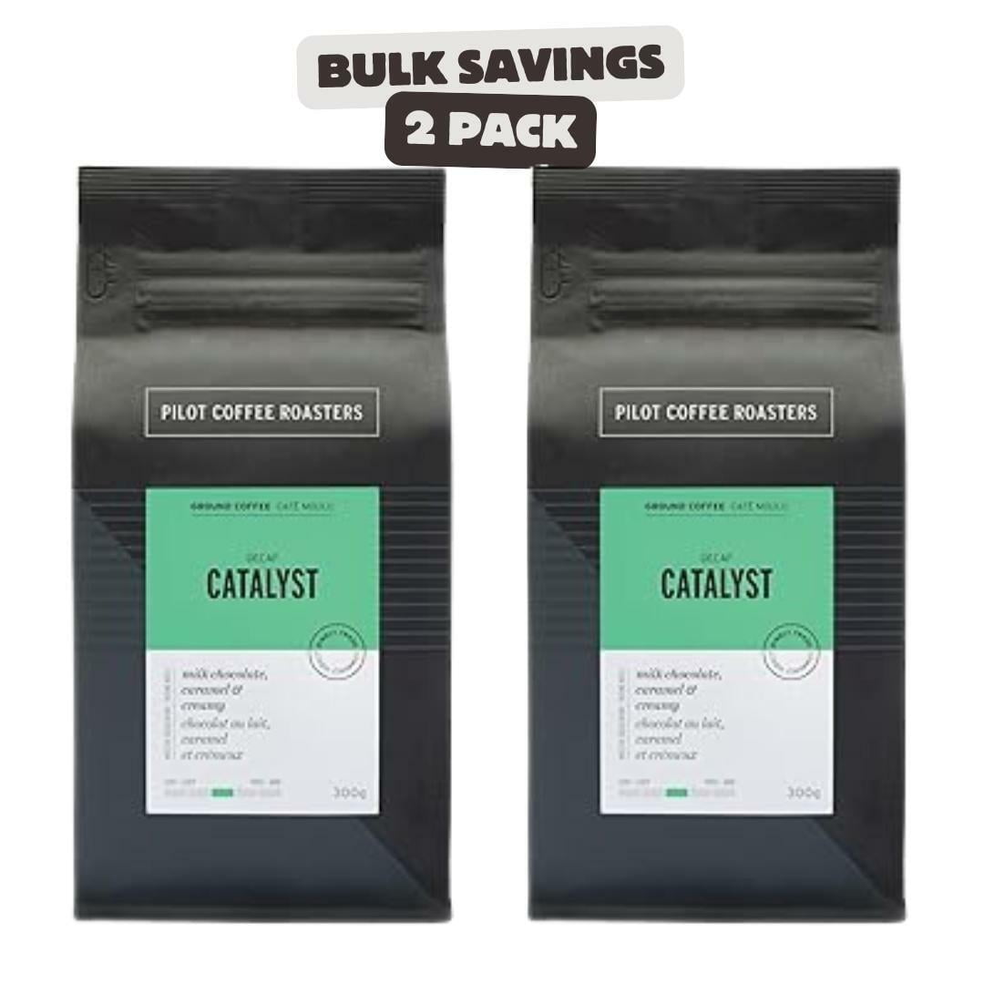2 x Made in CANADA Pilot Coffee Roasters Catalyst Decaf Coffee Blend ...