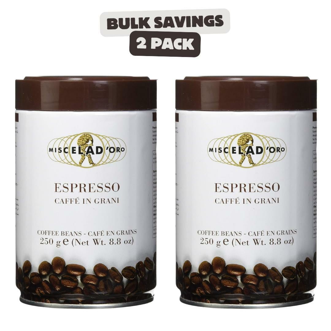 2 x Miscela D-Oro Whole Bean Coffee for Rich Authentic Italian Espresso ...