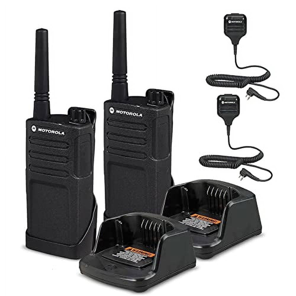 2 x Motorola RMM2050 On-Site 2-Way Radio (RMM2050) + 2 x HKLN4606 ...