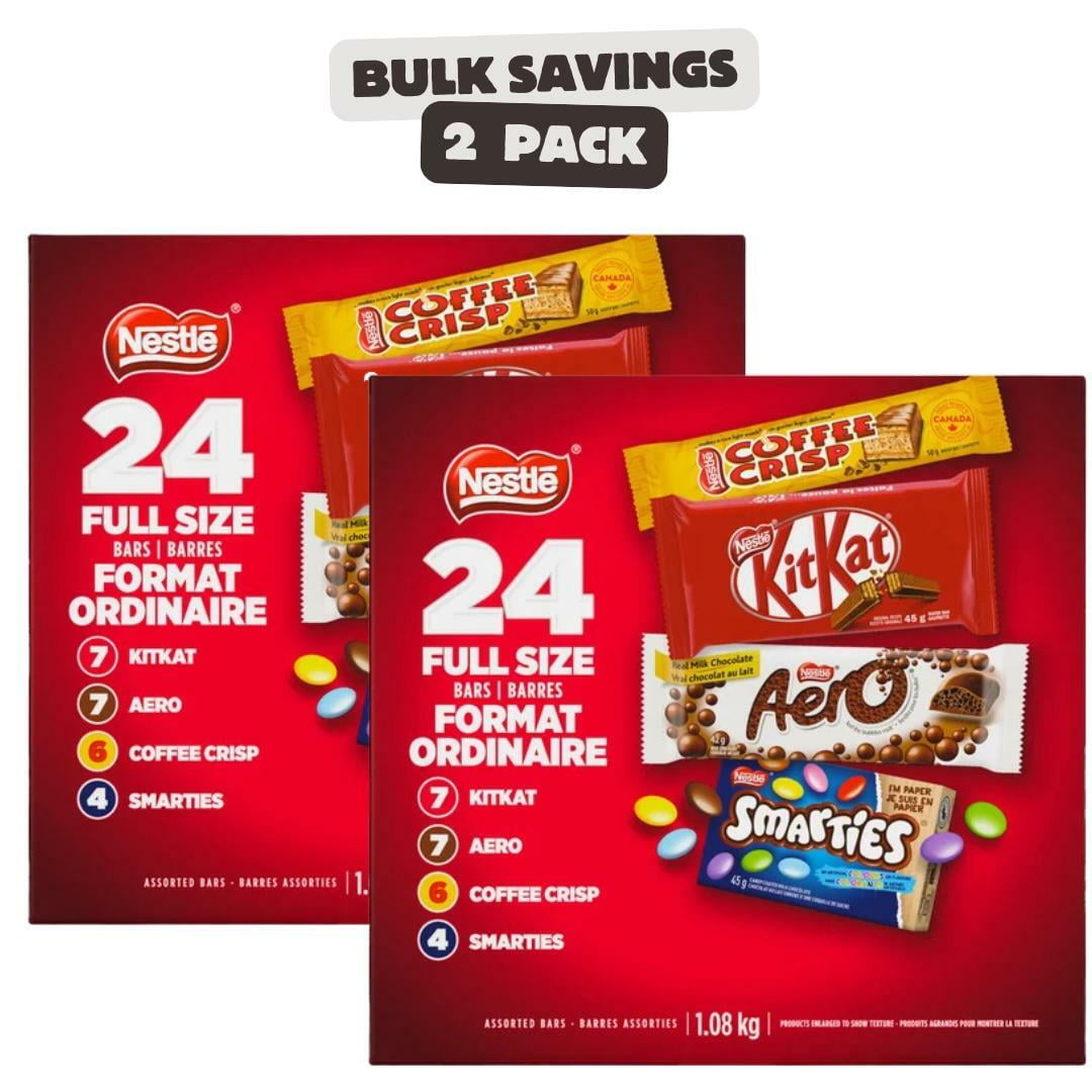 2 x Nestle NESTLÉ Assorted Full Size Bars, Peanut-free, 24 bars each ...