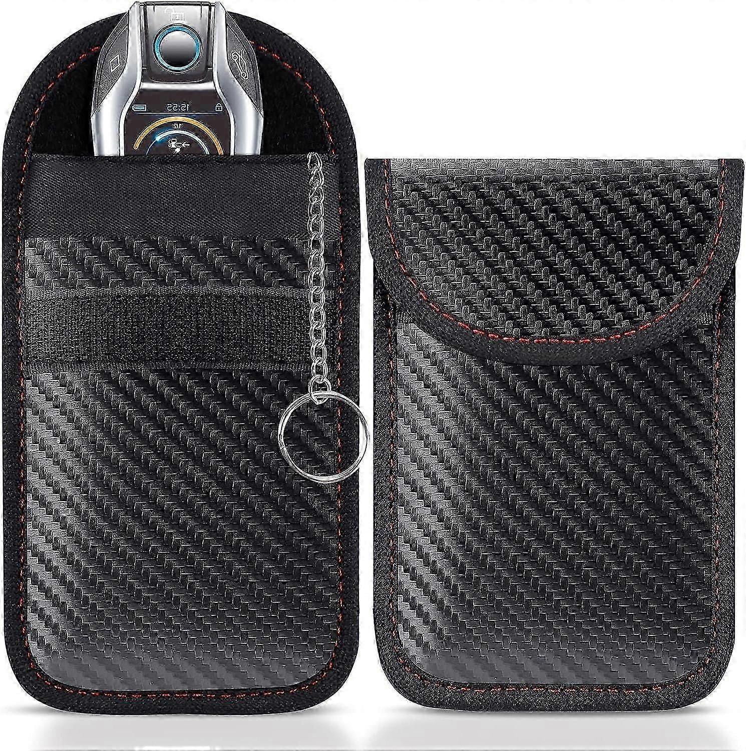 2 x Pcs Faraday Bag Pouch for car Keys Anti-Theft Remote Entry Keyless ...