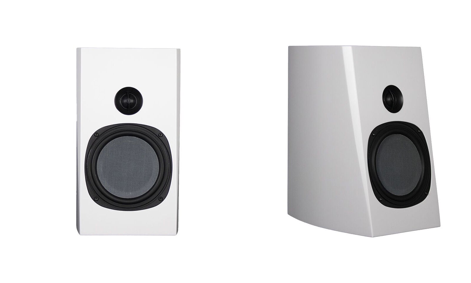 2 x Phase Tech PC1.5 6.5" White Bookshelf Speaker 150W 4 Ohm Home Audio ...