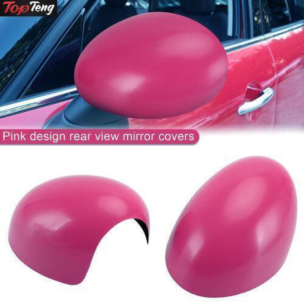 2 x Pink Mirror Covers for MINI Cooper R55 R56 R57 High Quality ...