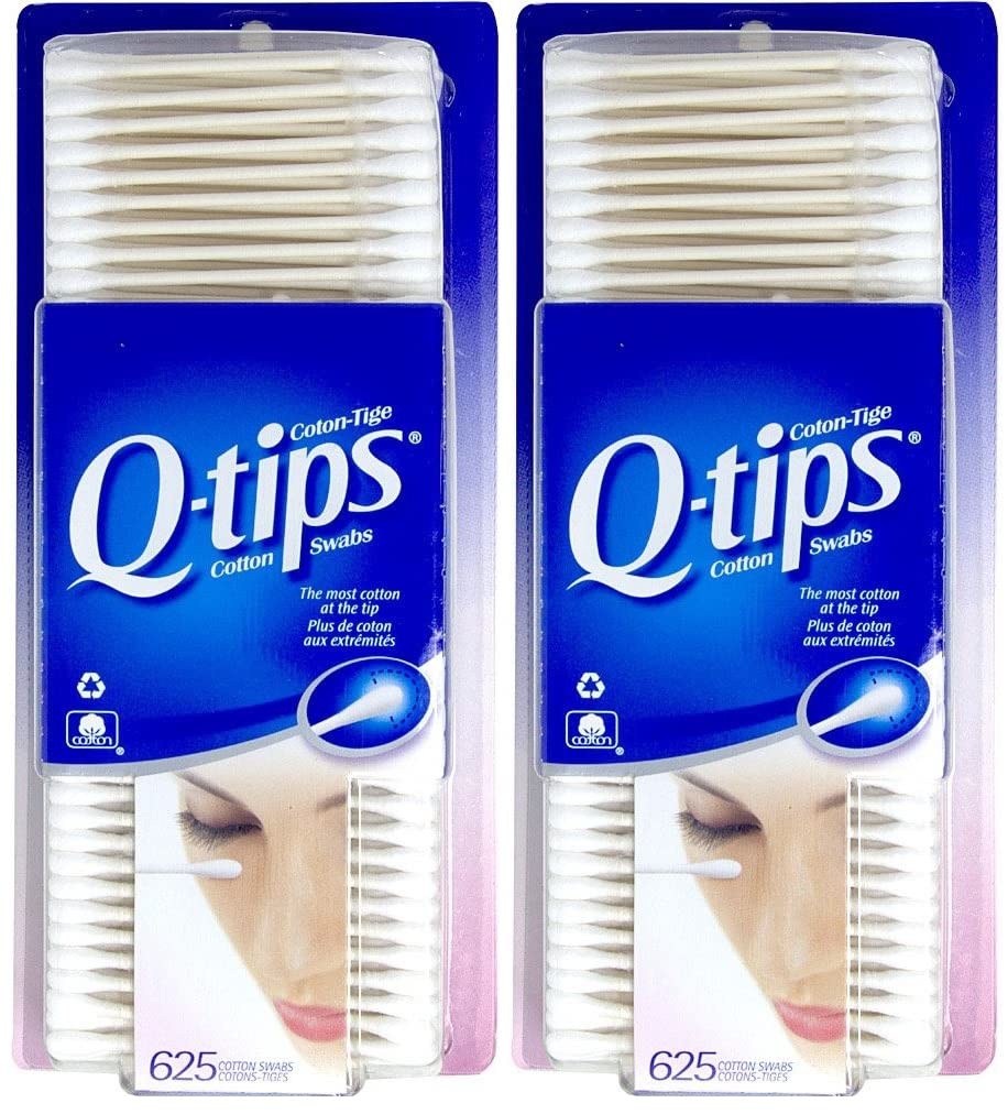 2 x Q-tips Cotton Swabs, 625 ct - Walmart.com