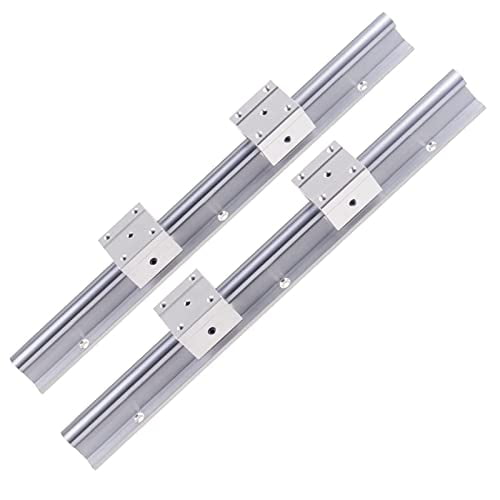 2 x Rails SBR16 1800mm(70.8") + 4 x SBR16UU Bearing Slide Blocks, Slide ...