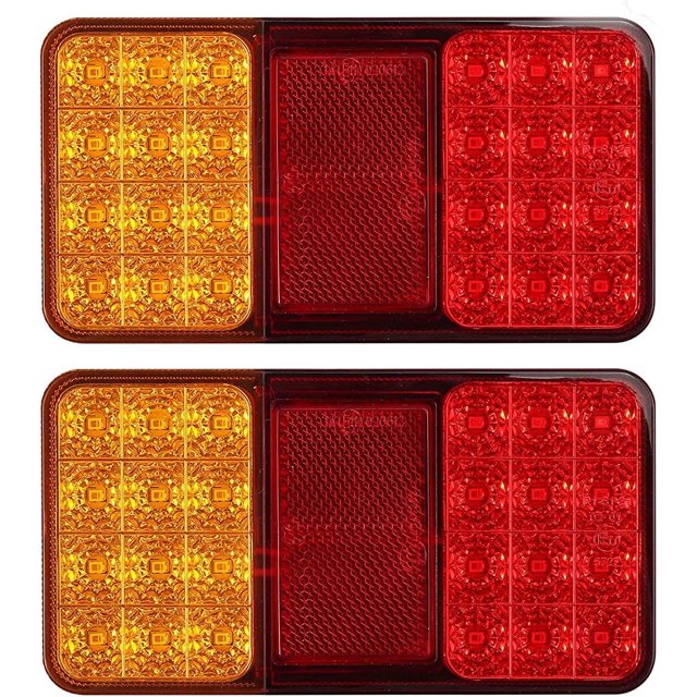 2 x Rear Brake Lights Tail lights 12V Universal for Trailer Camper Van ...
