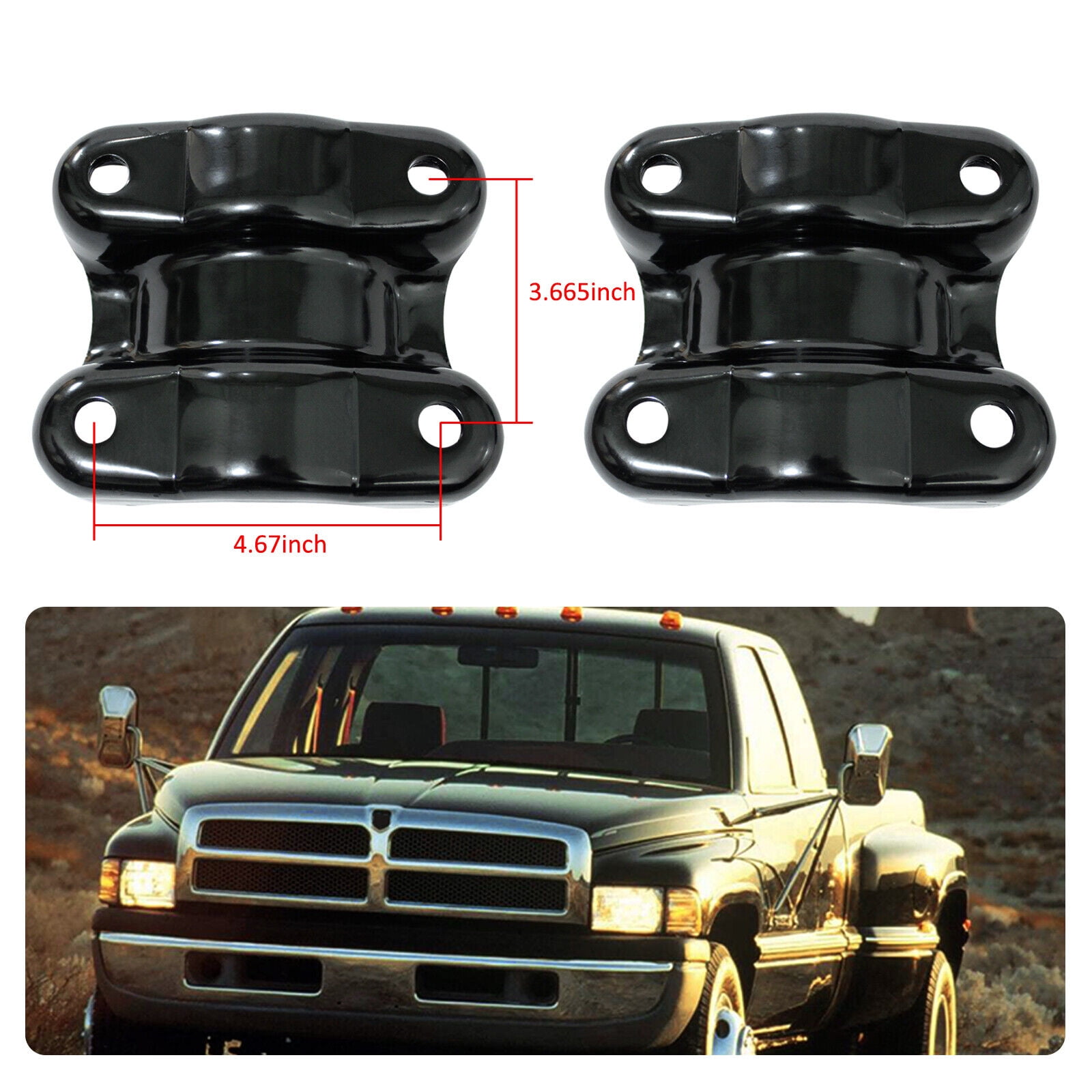 2 x Rear Suspension Leaf Spring Plate Fits 1995-2002 Dodge Ram 1500 ...