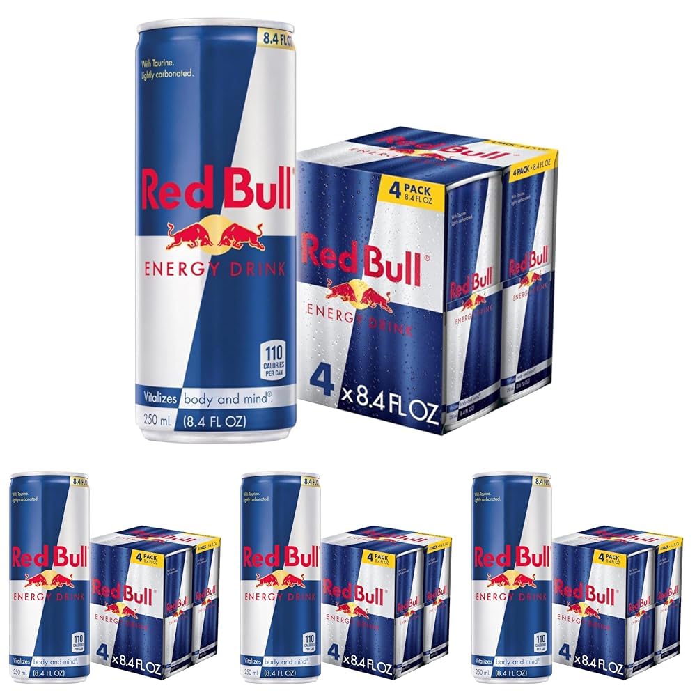 2 x - Red Bull Energy Drink with 80mg Caffeine plus Taurine & B ...