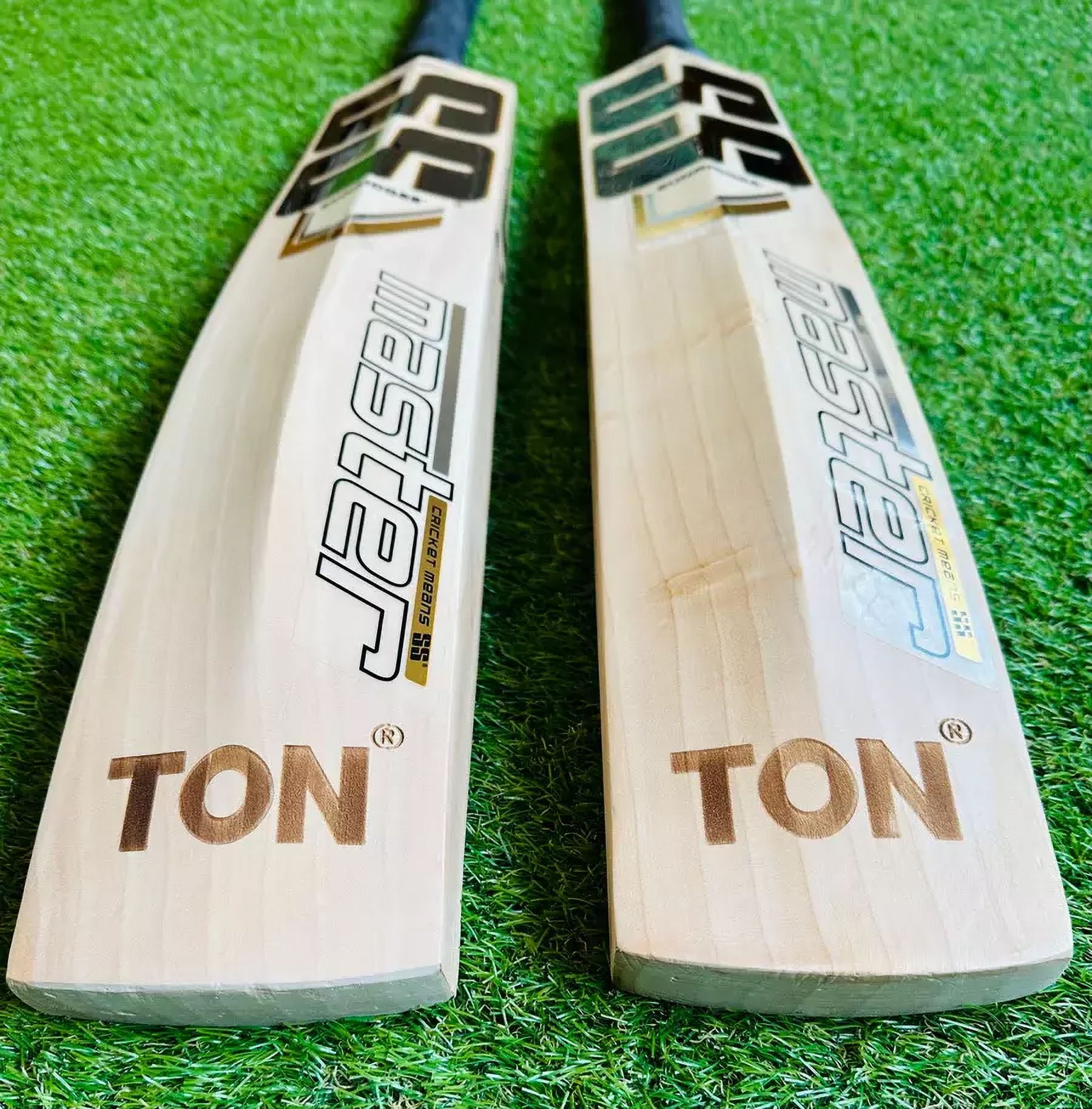 2 x SS TON Master 8000 Cricket Bats - Short Handle English Willow with ...