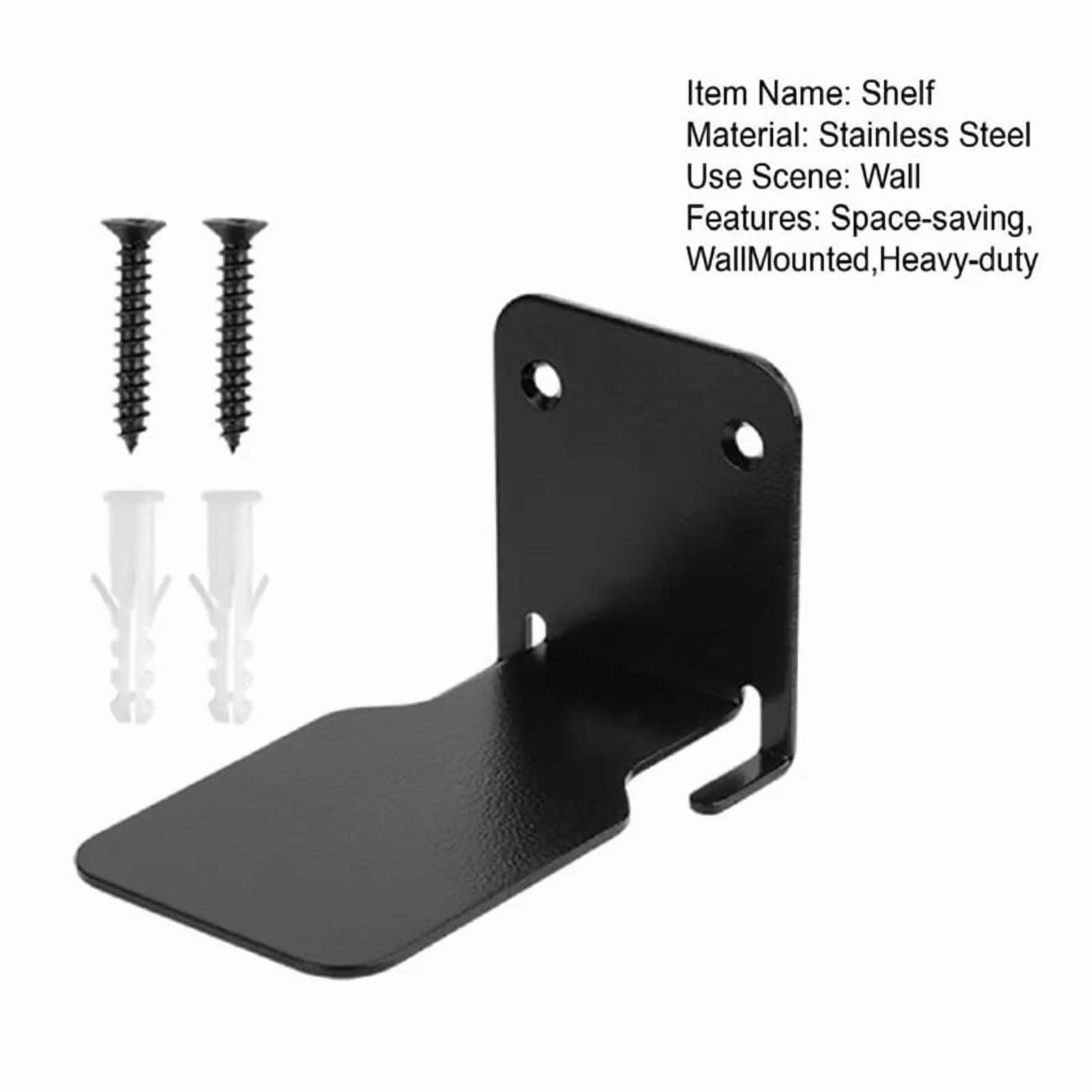 2 x Stainless Steel Bookshelf(With mounting screws)-Black - Walmart.com