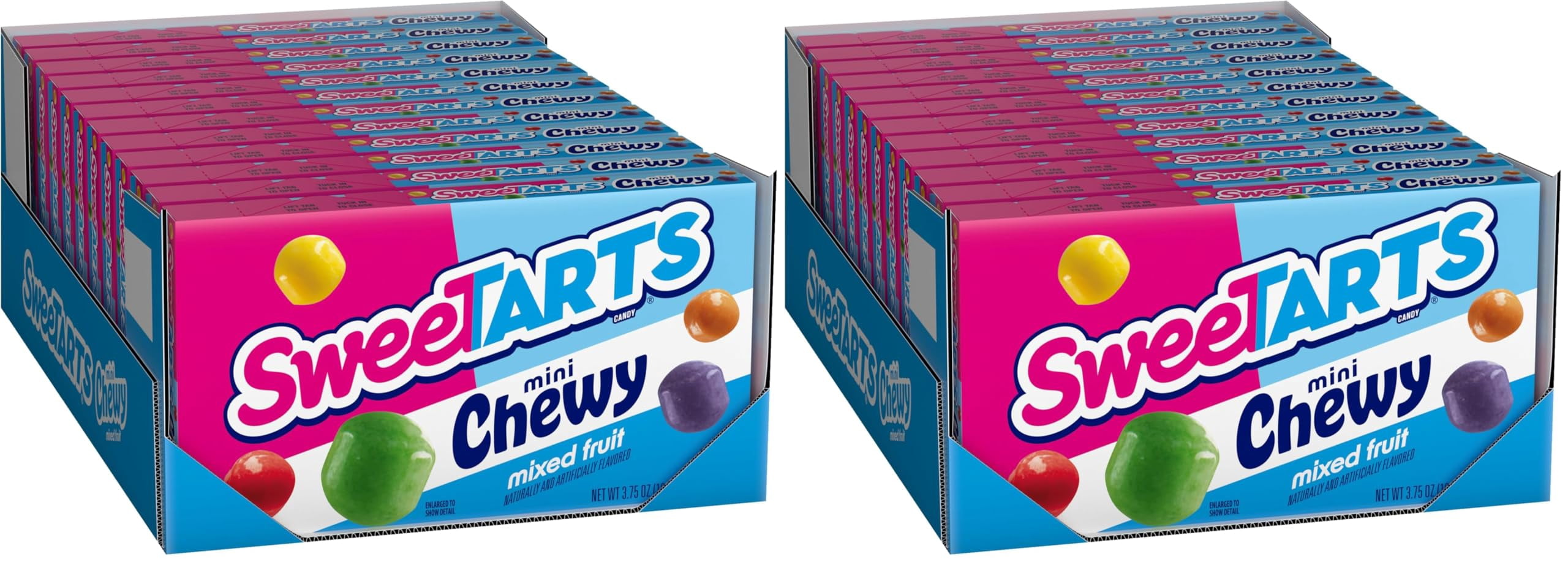 2 x - SweeTARTS Mini Chewy Candy, 3.75 Ounce Theater Candy Boxes (Pack ...