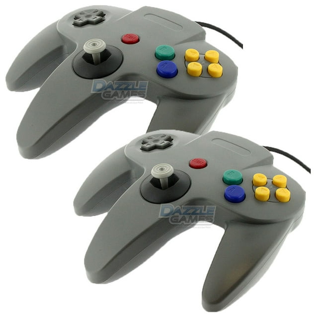 2 x Tekdeals Replacement Nintendo 64 Classic Controller Wired Long ...