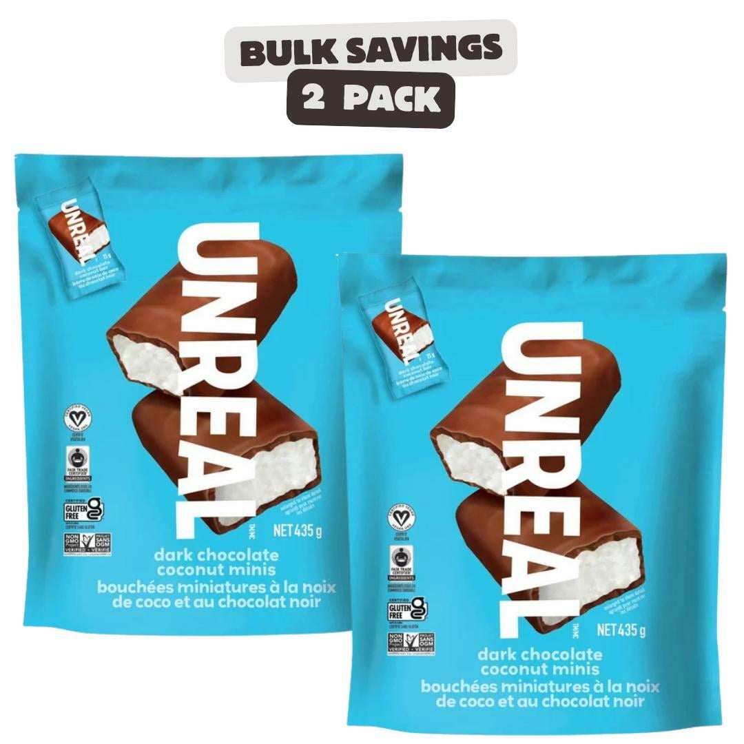 2 x UNREAL Dark Chocolate Coconut Mini Bars - Walmart.com
