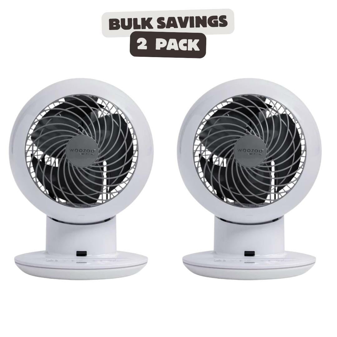 2 x WOOZOO 5 Speed Oscillating Air Circulator Fan With Remote - Walmart.com