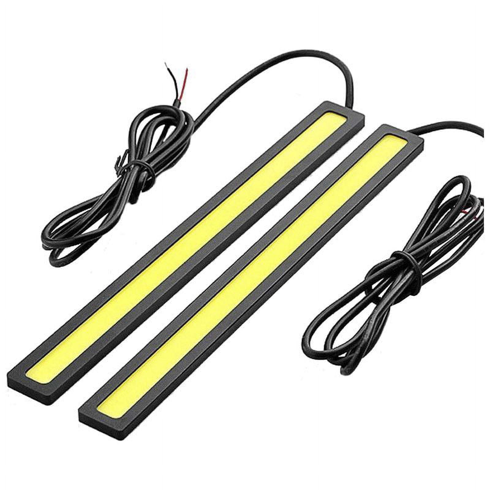 2 x Waterproof Super Bright Car DRL Fog Driving Lamps COB LED Light ...