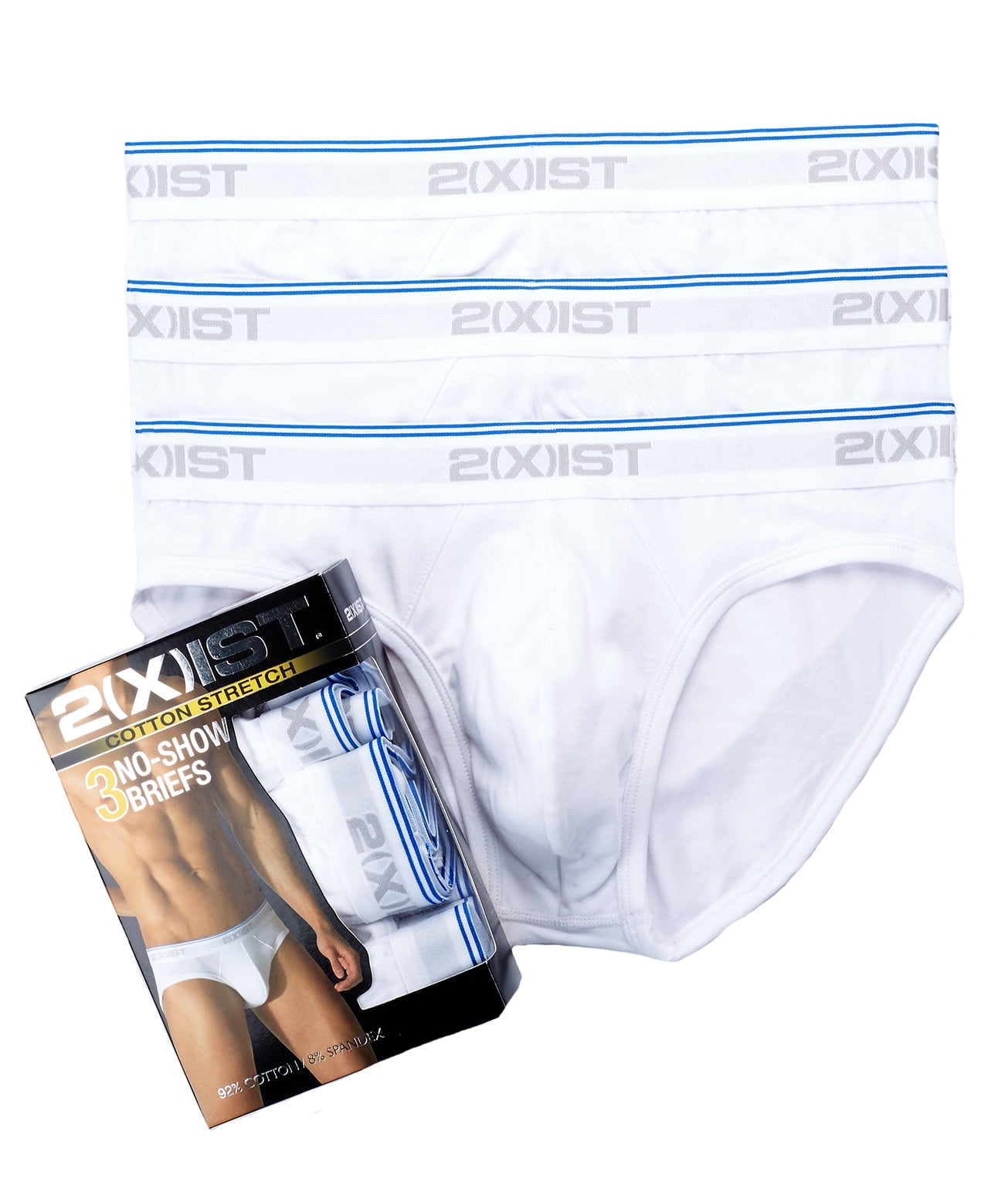 2(x)ist Mens Stretch Cotton Brief 3-Pack Style-3102132003 - Walmart.com